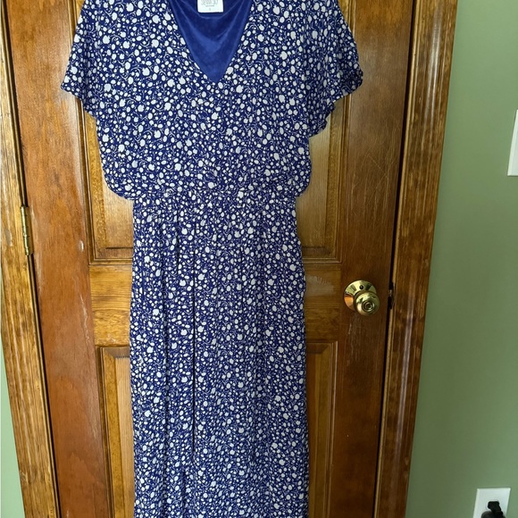 Sienna Sky | Dresses | Sienna Sky Royal Blue Floral Dress | Poshmark